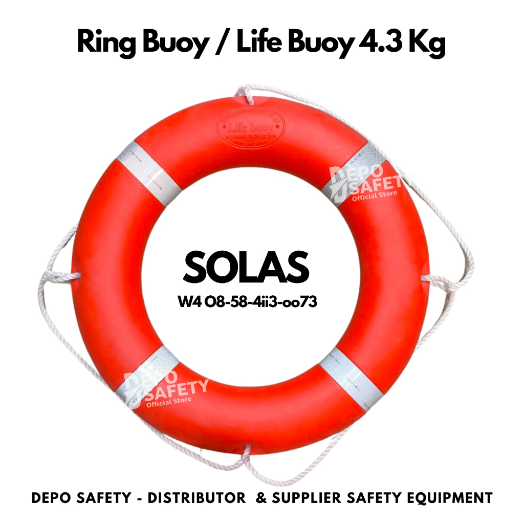 Jual Ring Buoy 4.3 Kg SOLAS - Life Buoy Pelampung Keselamatan | Shopee Indonesia