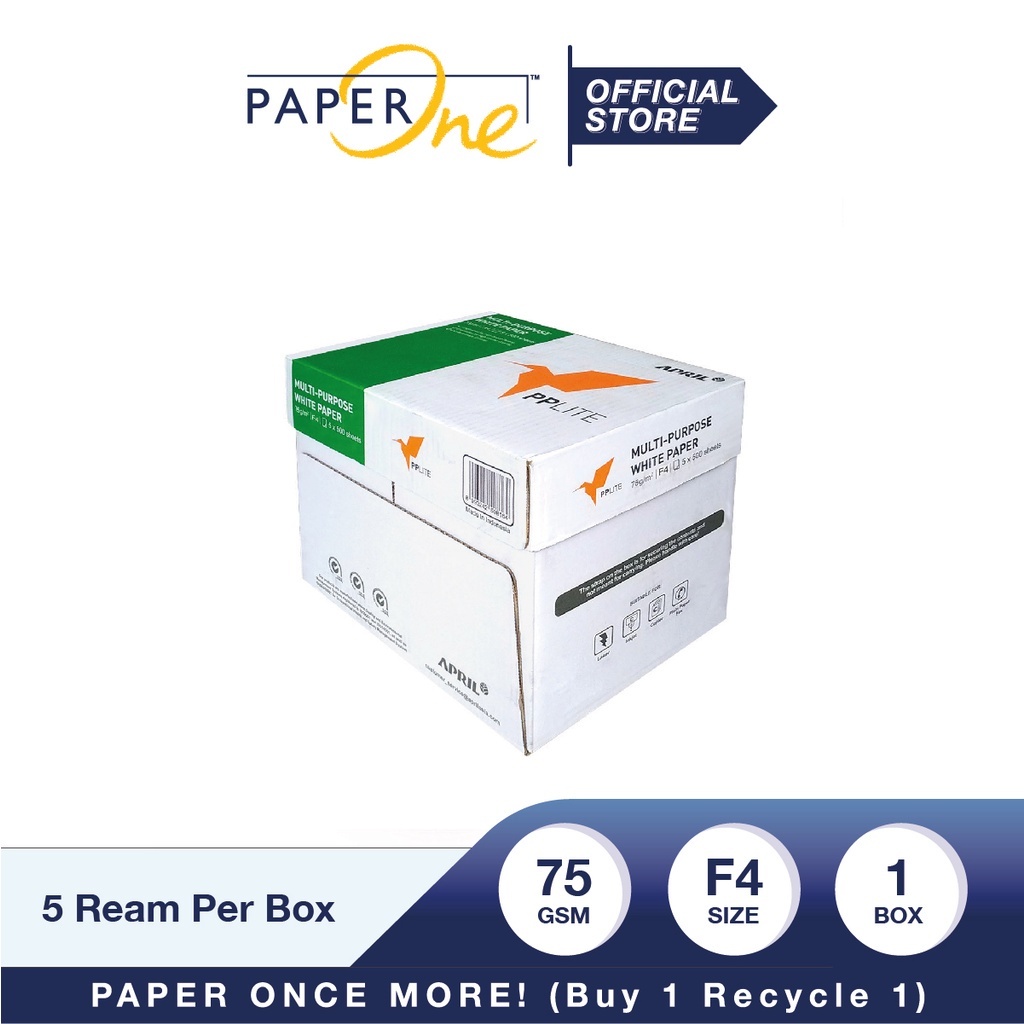 Jual PP Lite Kertas F4 75gr Copier 1 Box (2500 lembar) Kertas HVS F4 ...