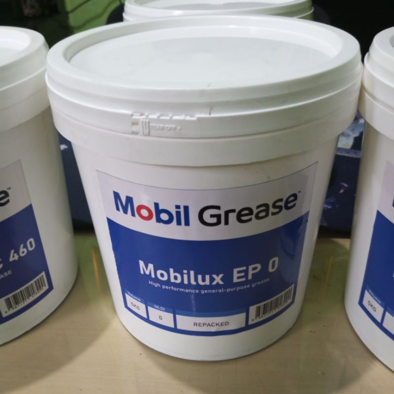 Jual Mobilux EP 0 Grease Lhitium General purpose NLGI 0 Pail 5kg | Shopee Indonesia