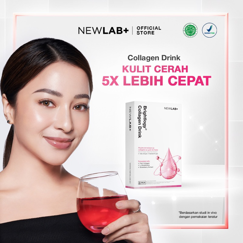 Jual NEWLAB+ BRIGHTLOGY COLLAGEN DRINK BOX | Shopee Indonesia