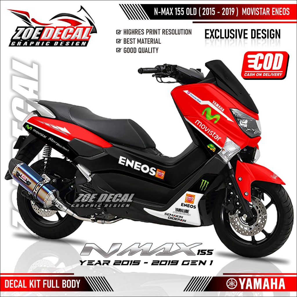 Jual Terbaru Decal FULL BODY New NMAX 155 OLD / N MAX GEN 1 Motif ...