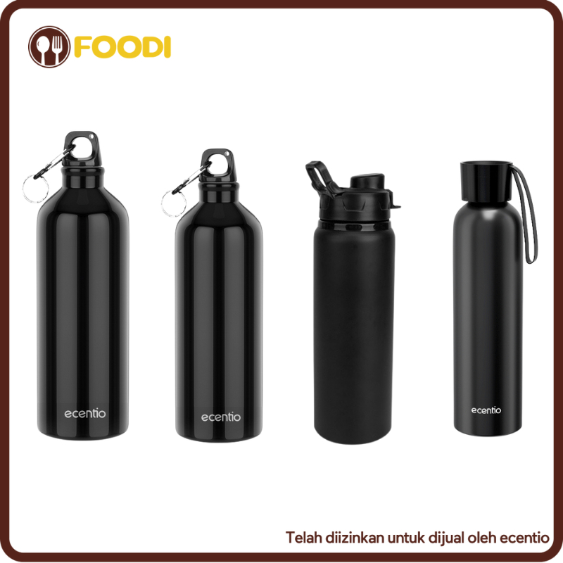 Jual ecentio & FOODI botol air minum aluminium Tumbler botol minum ...