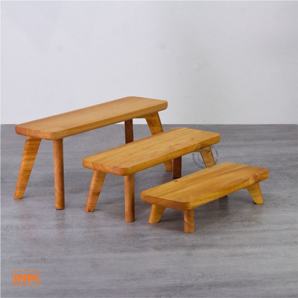 Jual Alas Pajang Rak Display Rak Susun Kayu isi 3 pcs | Shopee Indonesia