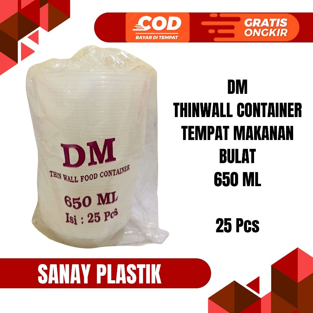 Jual THINWALL CONTAINER DM BULAT OVAL 650 500 450 400 300 R 300 R/B 200 ...