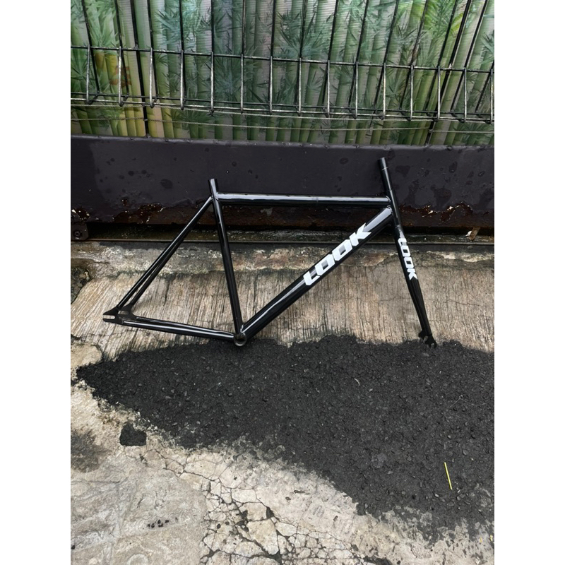 Jual Frame frameset sepeda fixie 700c custome LOOK size 50 black | Shopee Indonesia