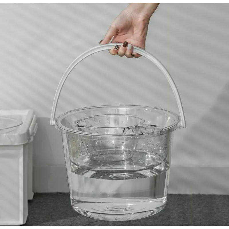 Jual Emberr Transparann Wash Basin Bucket Set / Baskom Transparan Ember ...