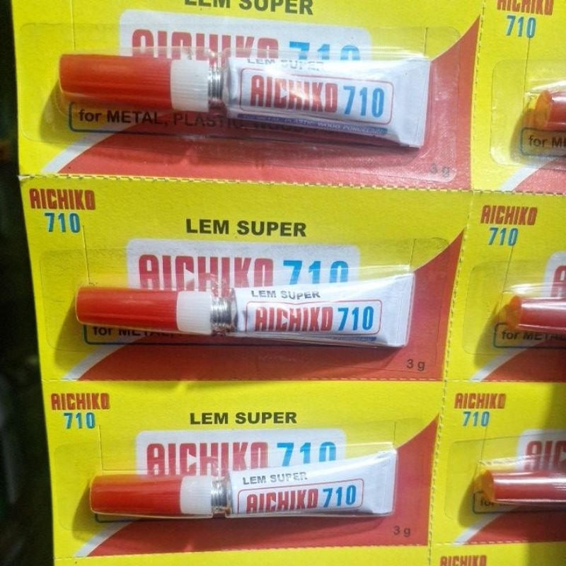 Jual LEM SUPER AICHIKO 710 (3g)FOR METAL / PLASTIC / WOOD / PORCELAIN HARGA SATUAN | Shopee ...