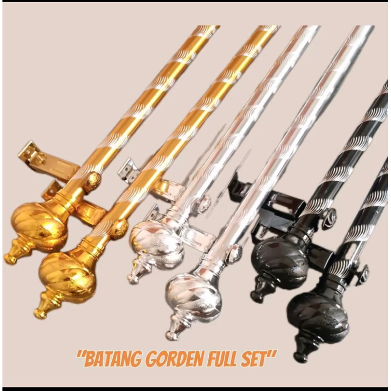 Jual Rel gorden/rolet batangan gorden/besi gorden/tiang batang gorden ...