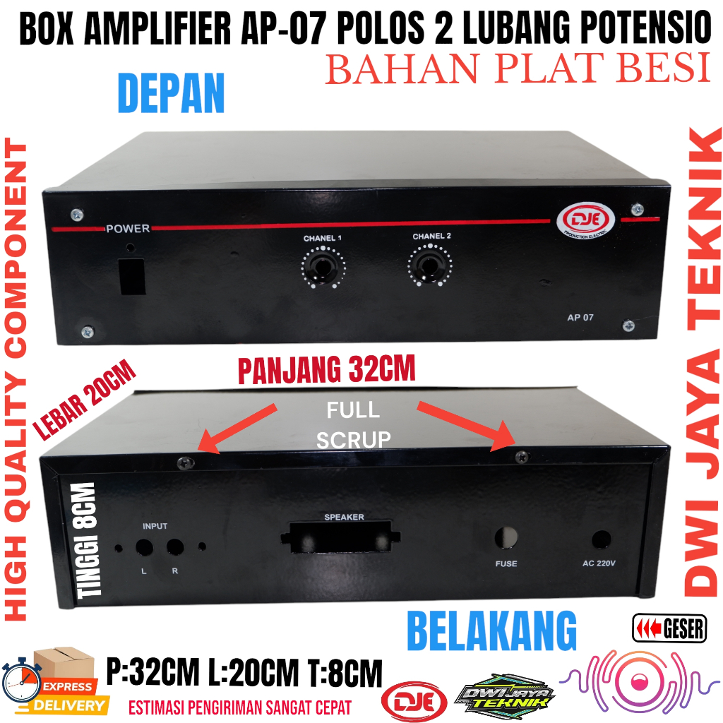 Jual BOX AMPLIFIER DJE AP 07 Polos 2 Lubang | Shopee Indonesia