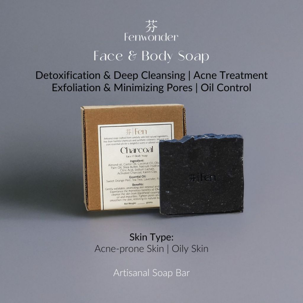 Jual Charcoal Artisanal Soap Bar - Sabun Kulit Berminyak Berjerawat ...