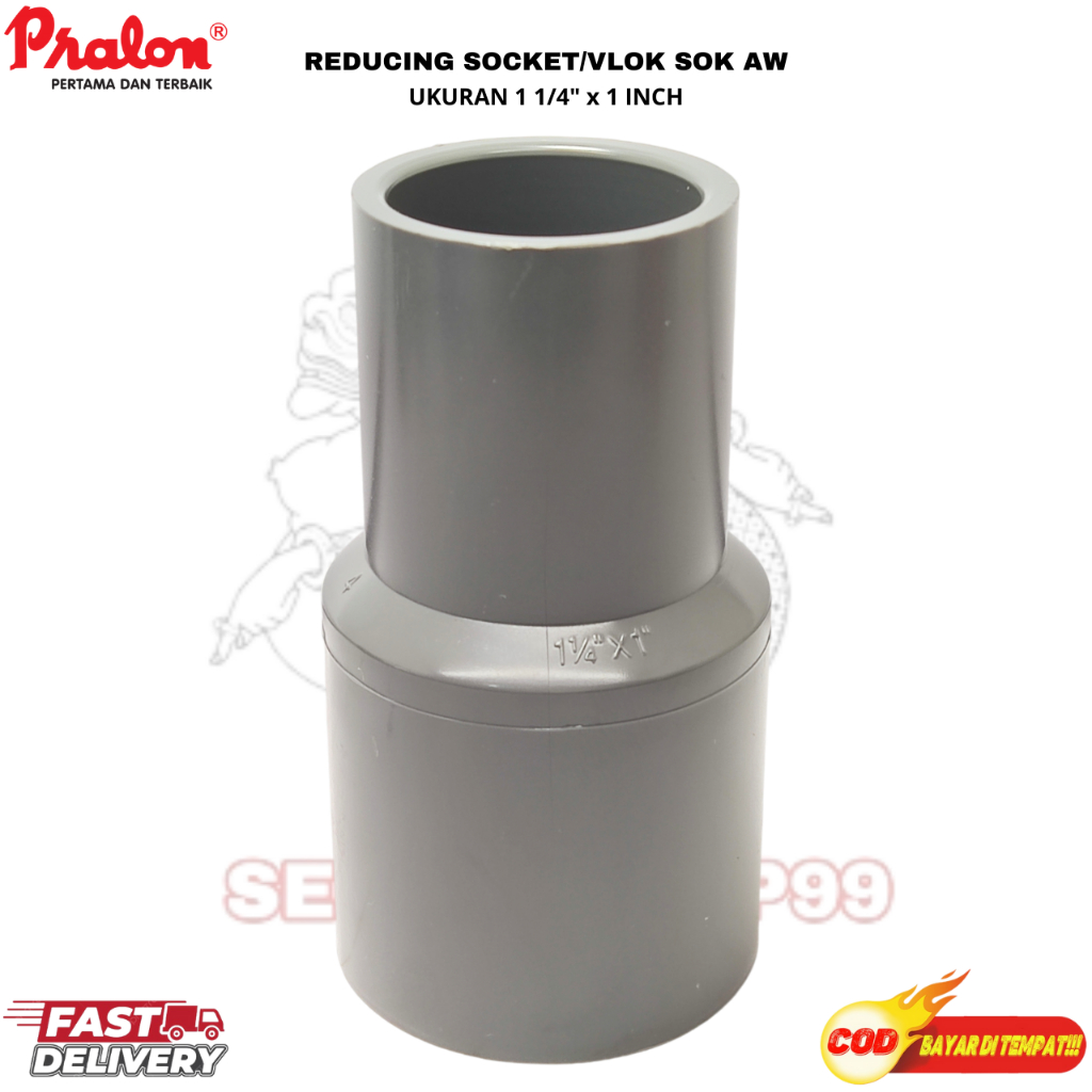 Jual VLOK SOK PLOK SOK 1 1/4X1''IN AW MEREK PRALON BAHAN TEBAL SEPERTI ...