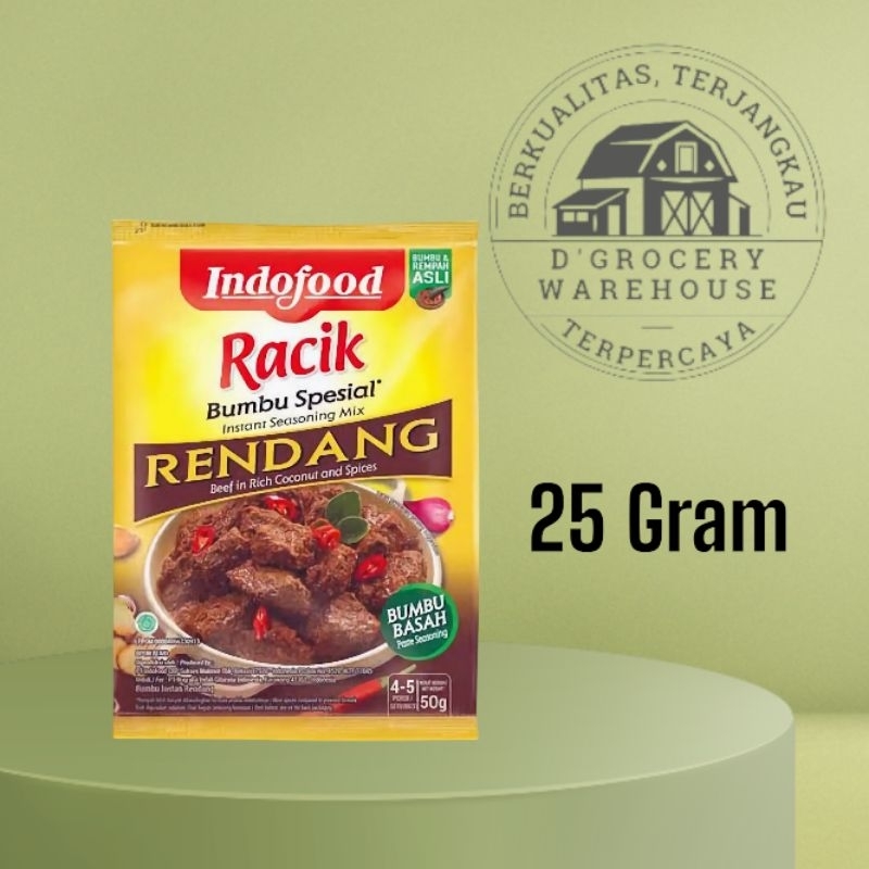 Jual Indofood Bumbu Racik Rendang 25 Gram | Shopee Indonesia