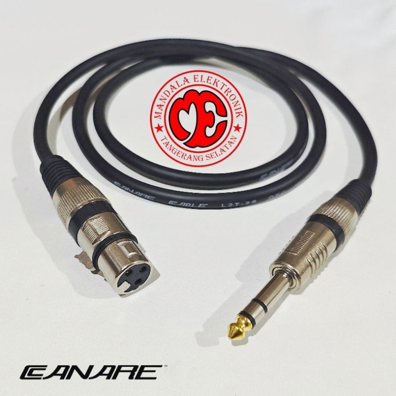 Jual kabel jack trs akai 6.5mm stereo to jack canon xlr female 50cm | Shopee Indonesia