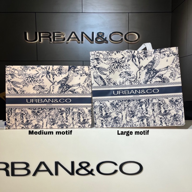 Jual totebag shopping bag urban&co motif dan polos | Shopee Indonesia