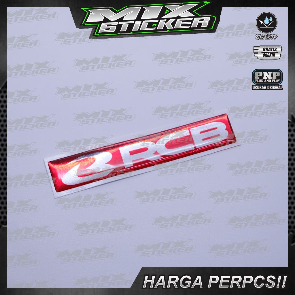Jual Emblem logo rcb / emblem timbul rcb / sticker rcb / stiker logo ...