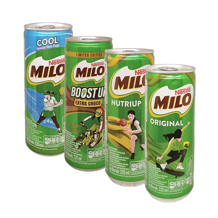 Jual Milo susu UHT kaleng 220 ml (high calcium / activ go / healthy ...