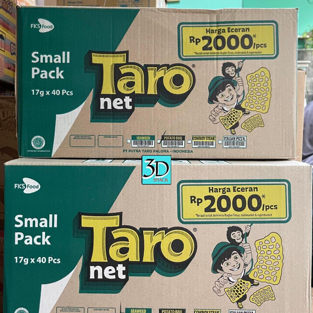 Jual PER KARTON TARO NET ECERAN 1000 DAN 2000 RASA BBQ/RUMPUT LAUT ...