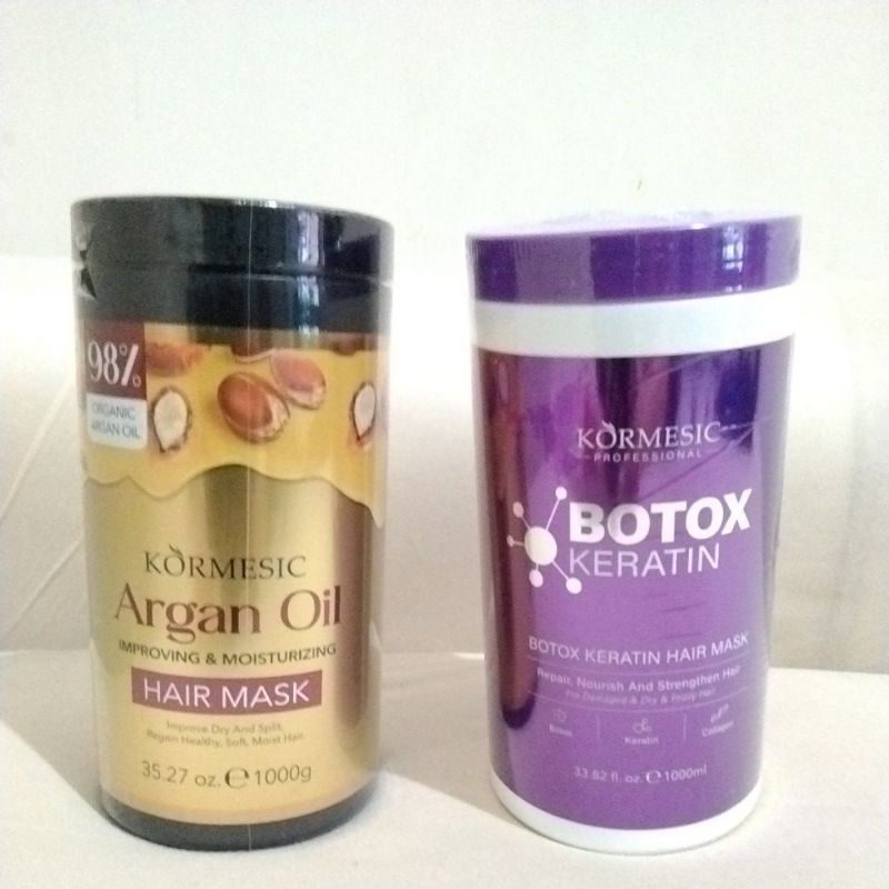 Jual hair mask argan oil/botox keratin KORMESIC 1000g | Shopee Indonesia