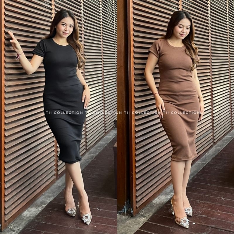 Jual Bodycon dress//Rimaa dress press body | Shopee Indonesia