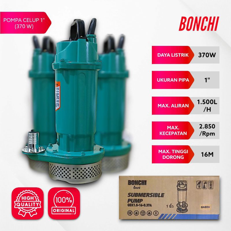 Jual Pompa Celup Air Kotor 370w Submersible Pump 1 inch BONCHI/AUSTIN Pompa Kolam Ikan / Banjir ...