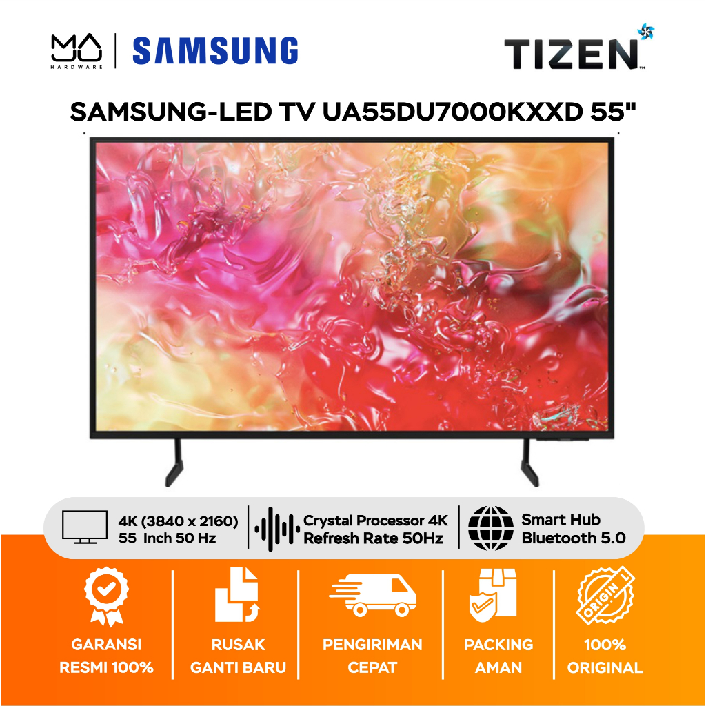 Jual SAMSUNG 55 Inch Crystal UHD DU7000 4K Smart TV UA55DU7000KXXD - Garansi Resmi | Shopee ...