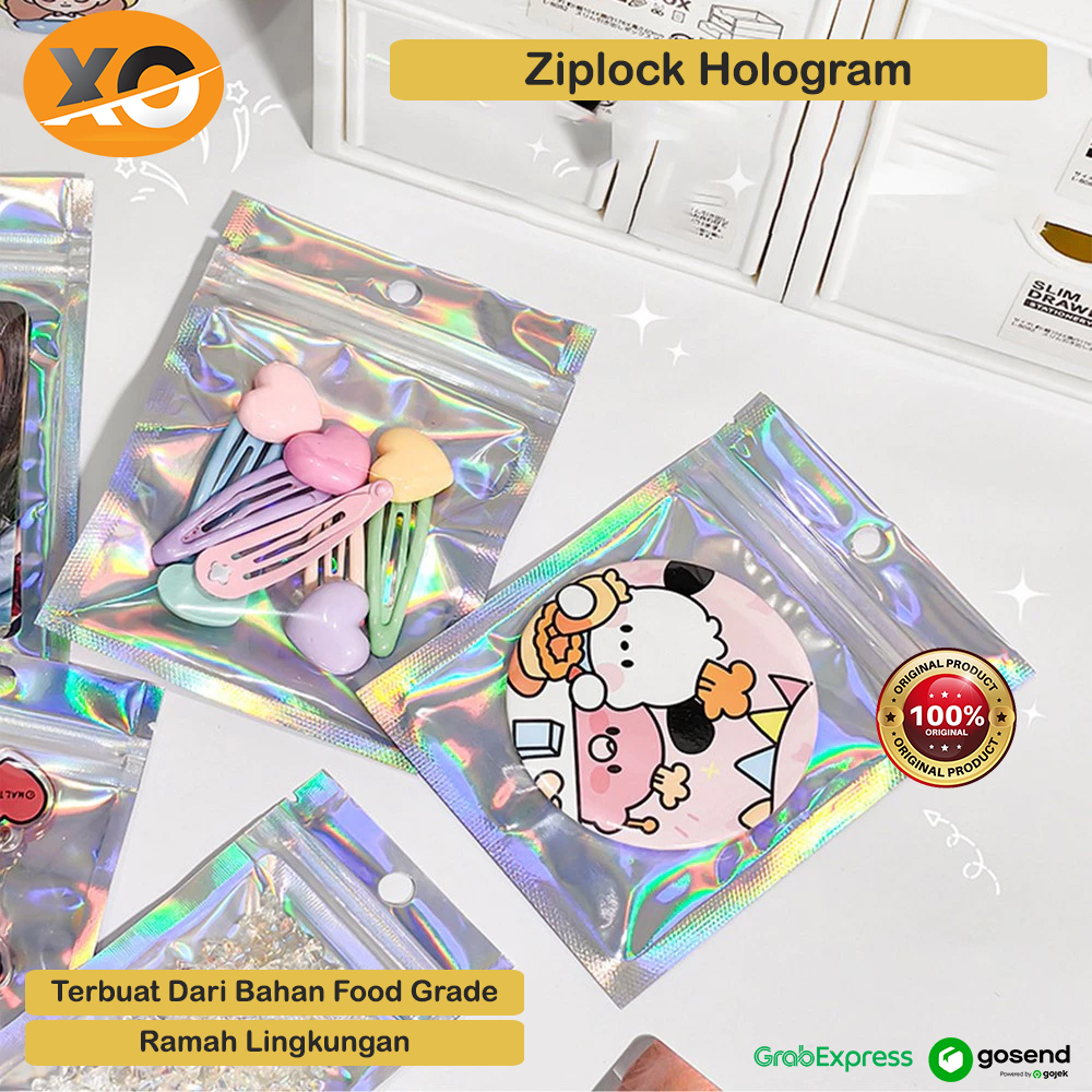 Jual Ziplock Hologram Pouch Plastik Opp Kemasan Perhiasan Makanan Bahan ...