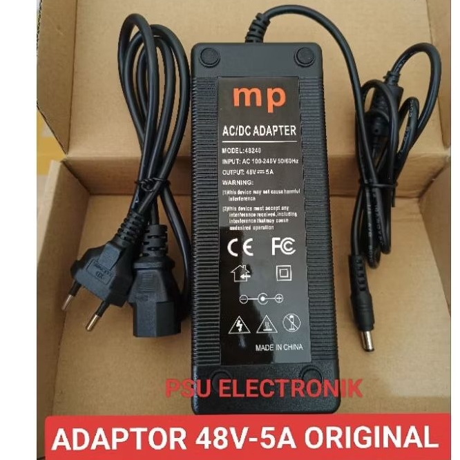 Jual Adaptor 48V 5A Murni / Power Supply 48V 5A Murni / Adaptor POE ...