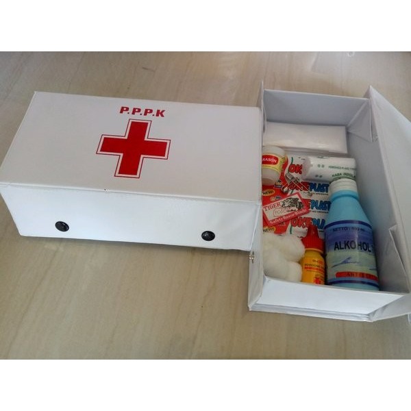Jual Kotak P3k Mobil Isi Lengkap Kotak Putih | Shopee Indonesia