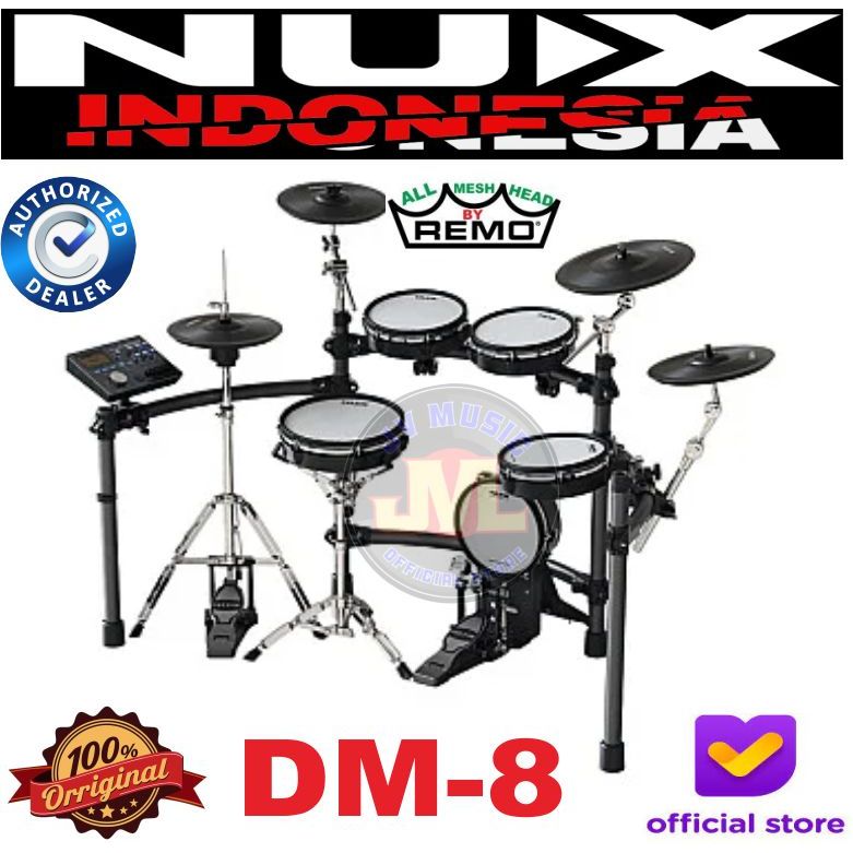 Jual Nux DM8 Digital Drum Elektrik Set Nux DM-8 Elektrik Drum Set Paket | Shopee Indonesia
