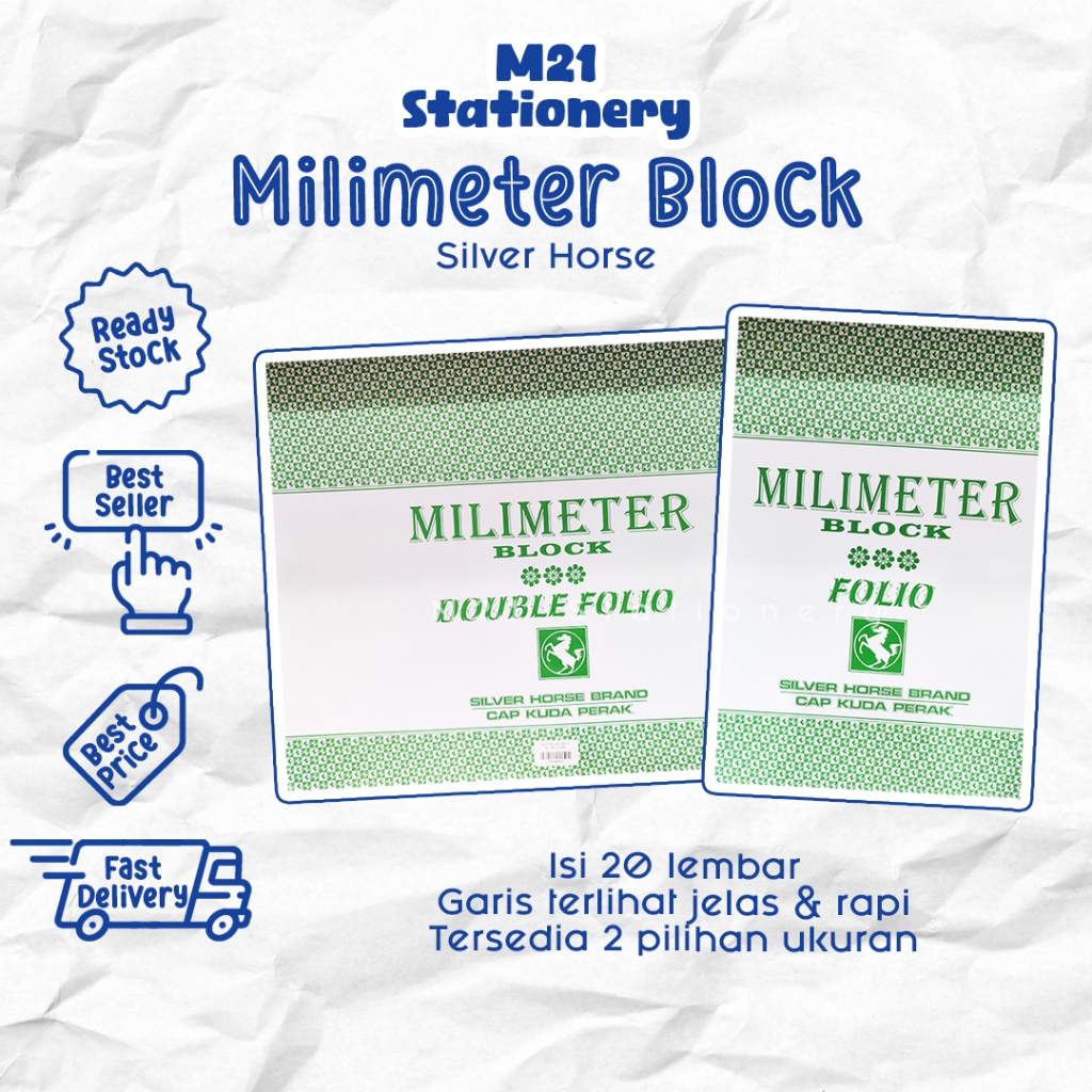 Jual BUKU MILIMETER BLOCK SILVER HORSE / BUKU MM BLOK PLOT GRAFIK BOOK ...