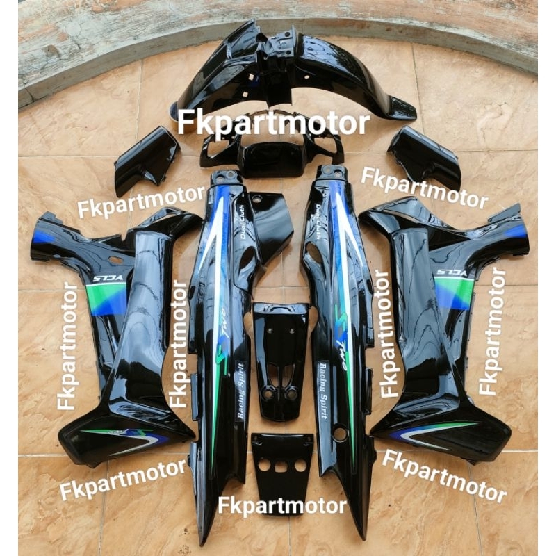 Jual Cover Body Fullset Yamaha Fiz r F1Zr FIZR F1zR Custom SS Two Hitam ...