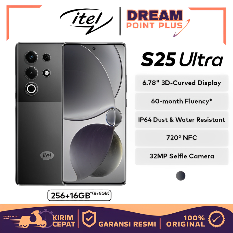 Jual Itel S25 Ultra 8/256GB | 8/128GB Extended RAM 8+8 Garansi Resmi Itel Indonesia | Shopee ...