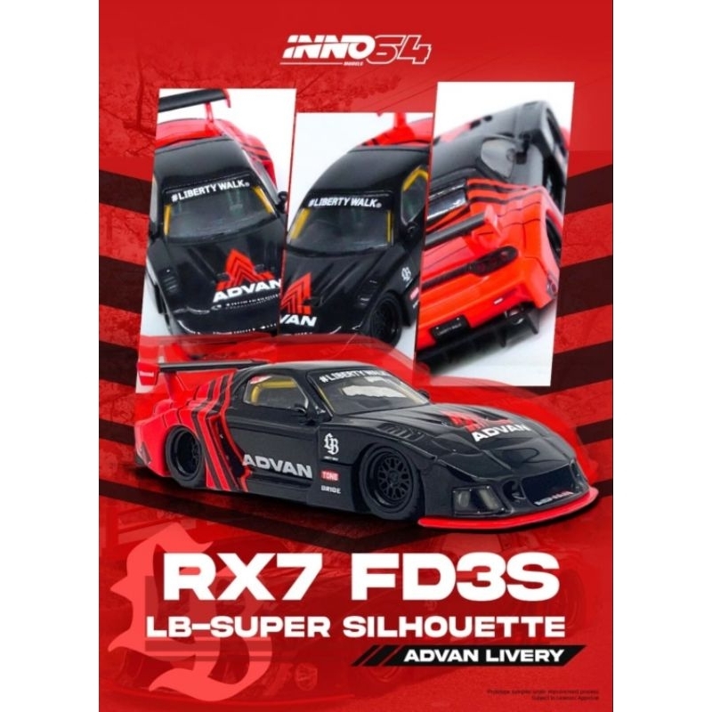 Jual IN64-LBWK-RX7-05 - INNO64 LBWK MAZDA RX7 (FD3S) LB-SUPER ...