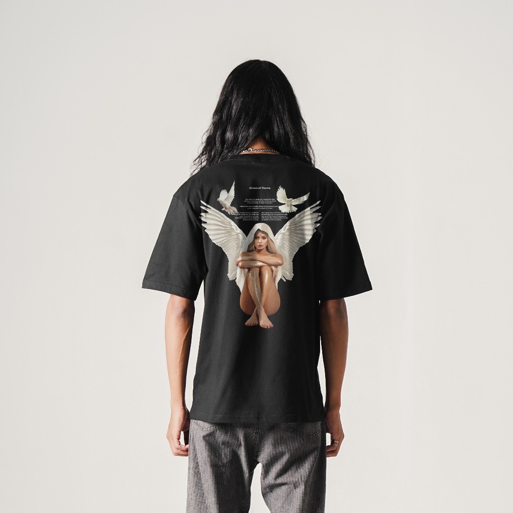 Jual PROOF X MRJN - Black Tshirt kaos Crown Of Thorns 24s/plastisol ...