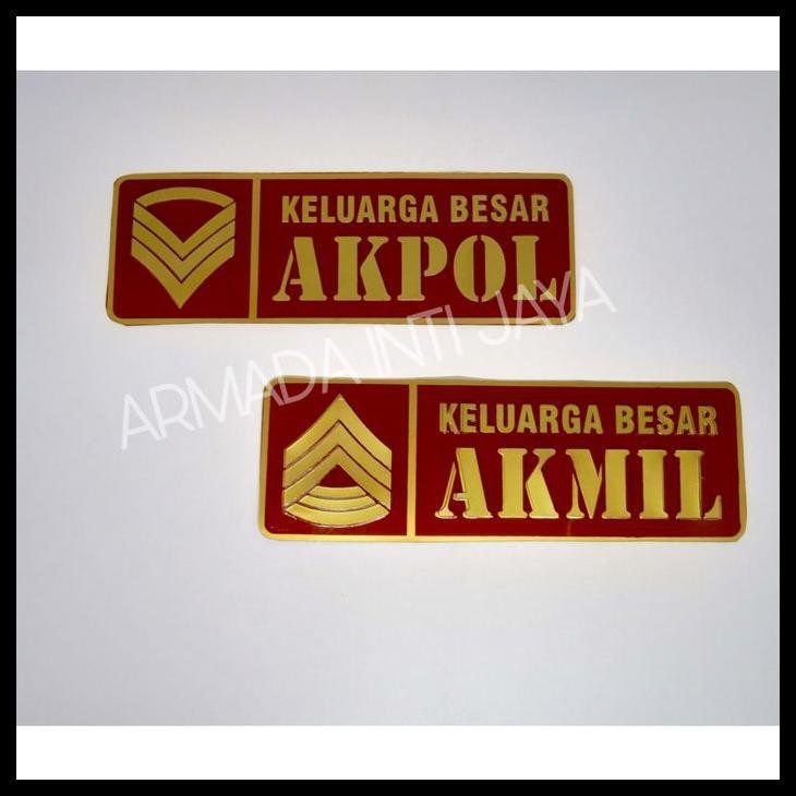 Jual Stiker PVC Panjang Akmil Dan Akpol | Aksesoris Kendaraan Craft ...