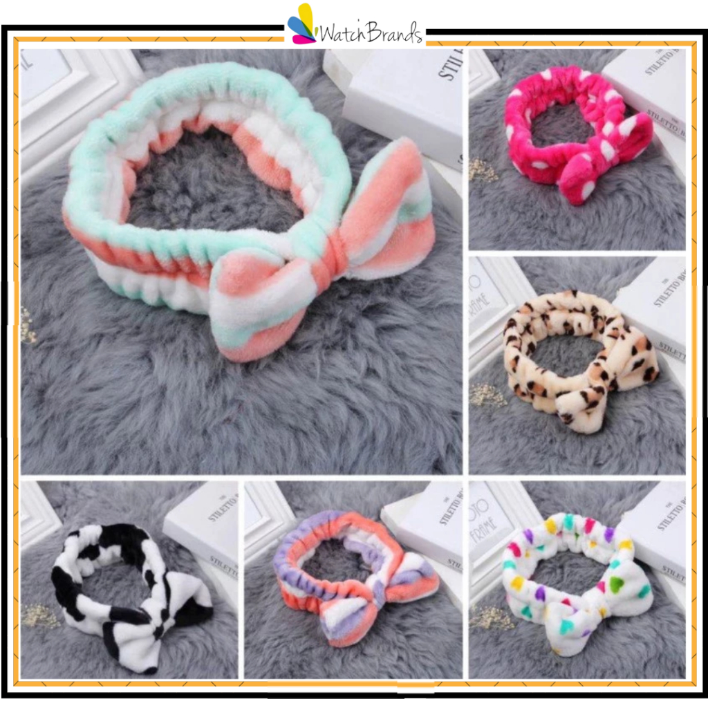 Jual WBS Bandana Bando Rambut Motif Pita Bando Rambut Mandi Gaya Korea ...