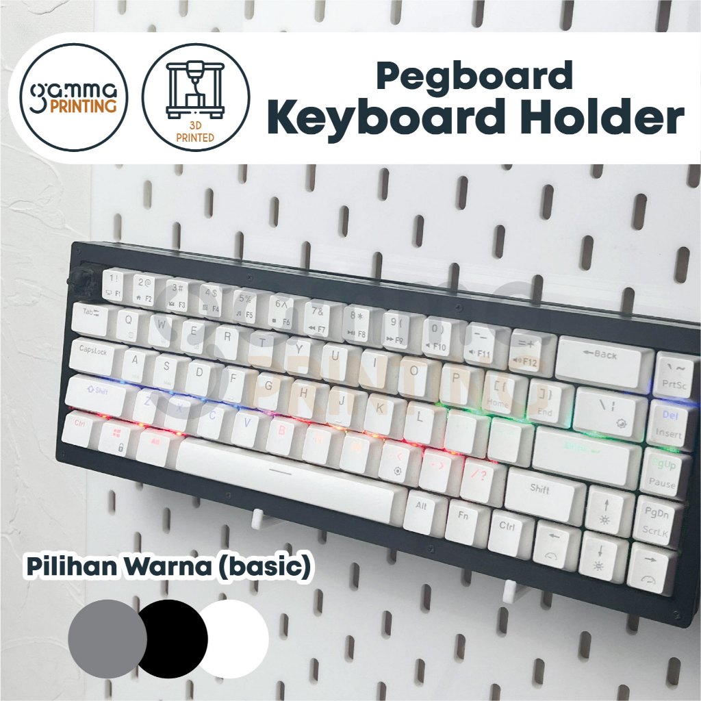 Jual Pegboard SKDS Keyboard Display Stand Holder Hook Rak Shelf ...