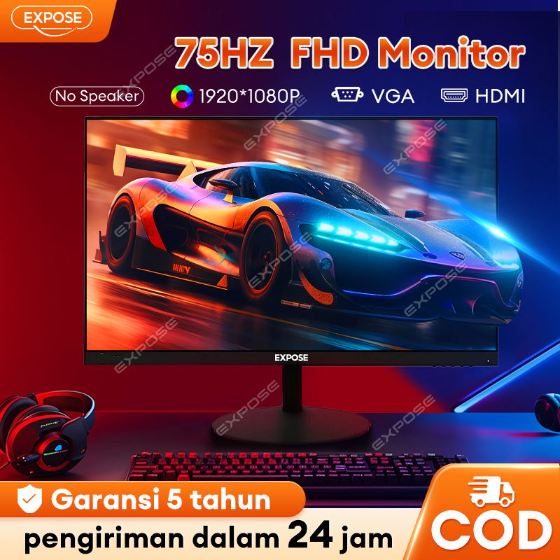 Jual Monitor PC 24 Inch 75HZ 1080P Gaming Monitor FHD For PS4 PS5 22 ...