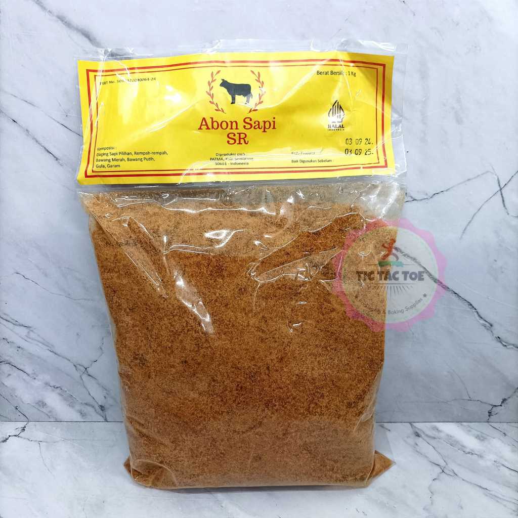 Jual Abon sapi sr 1kg/abon sapi 1kg/abon sapi premium/abon sapi tiga ...