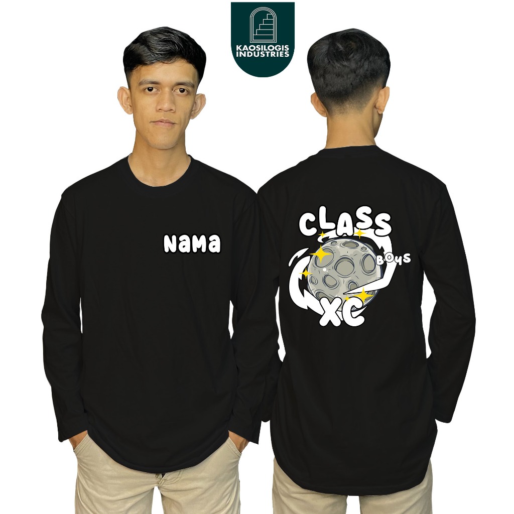 Jual Kaos Kelas Bisa custom nama kelas dan nama siswa Desain Terbaru 2024 Lengan Panjang Kaos ...