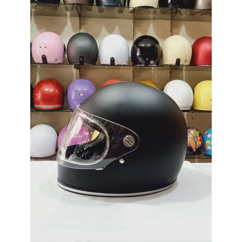 Jual Gringgo Helm Cakil List Chrome Warna Hitam Doff Berlabel SNI COD ...