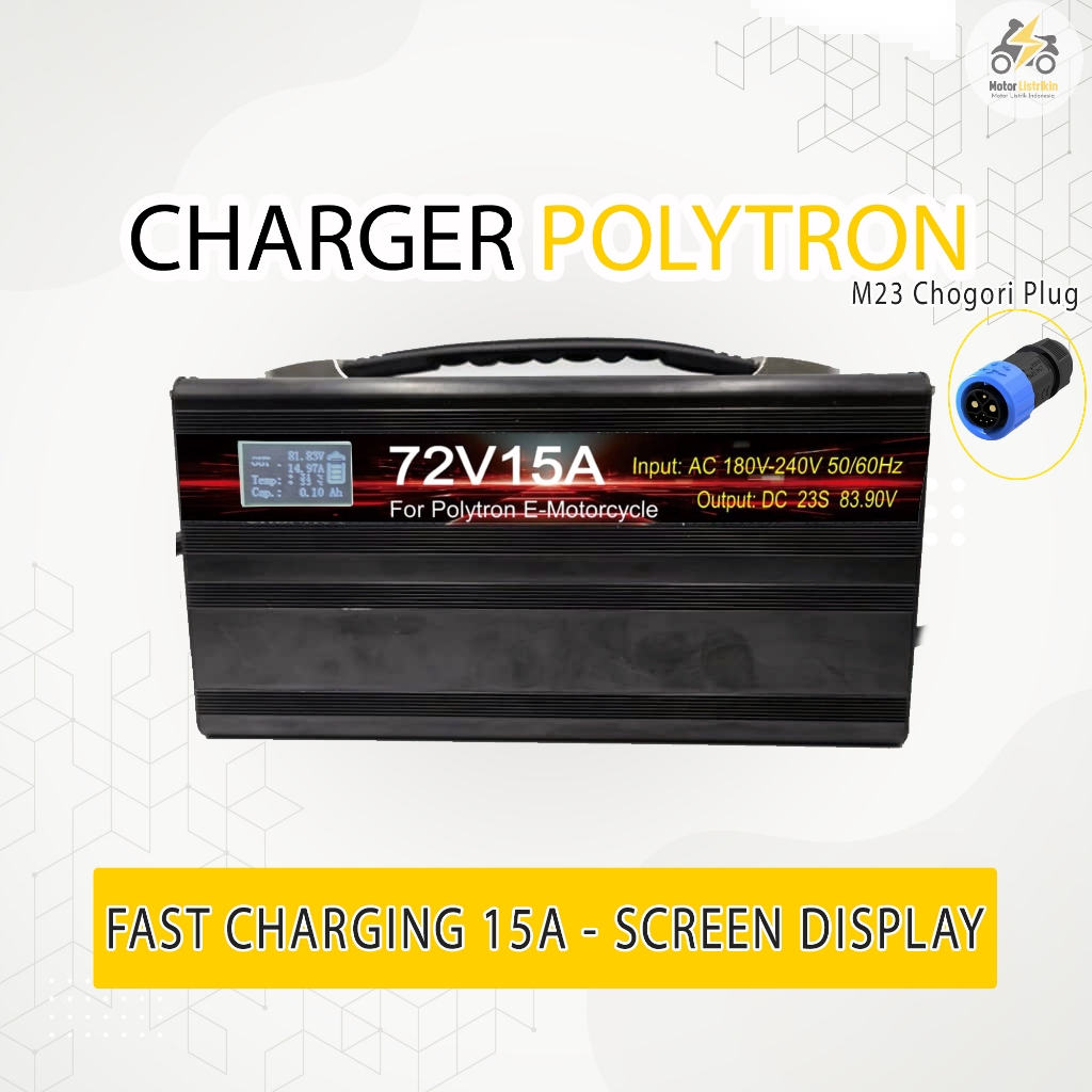 Jual Charger Motor Listrik Polytron Fast Charger 15A High quality ...