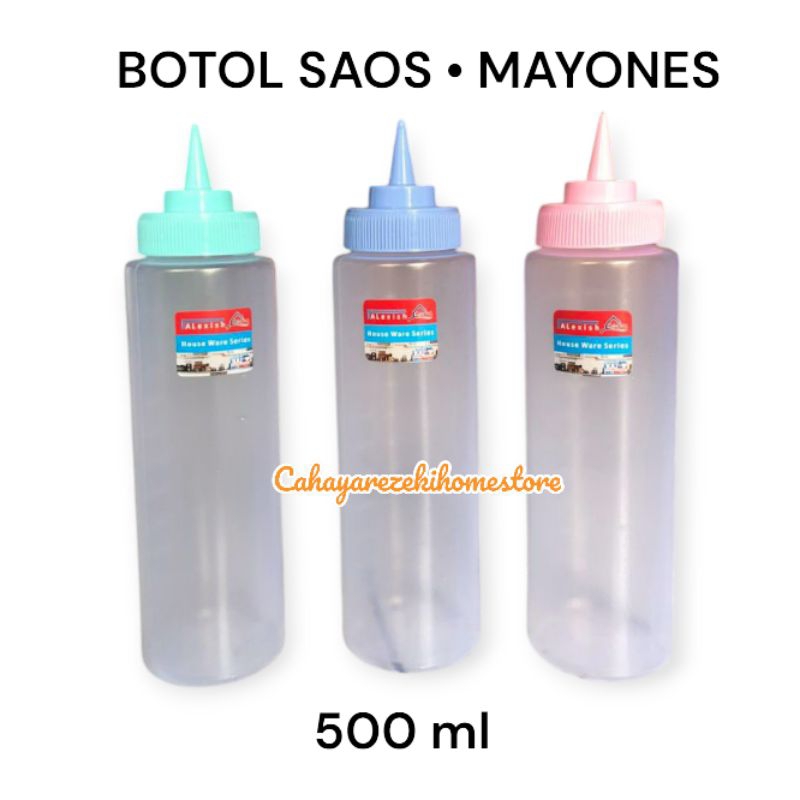 Jual BOTOL SAOS 600ml alexish | BOTOL SAUS KECAP | TEMPAT MAYONES UJUNG ...