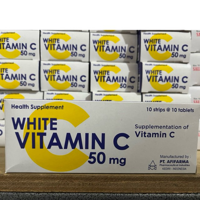 Jual Vitamin C 50mg Afi Farma 𝟏 𝐊𝐎𝐓𝐀𝐊 𝐈𝐒𝐈 𝟏𝟎𝟎 𝐊𝐀𝐏𝐋𝐄𝐓 - Menjaga Daya ...