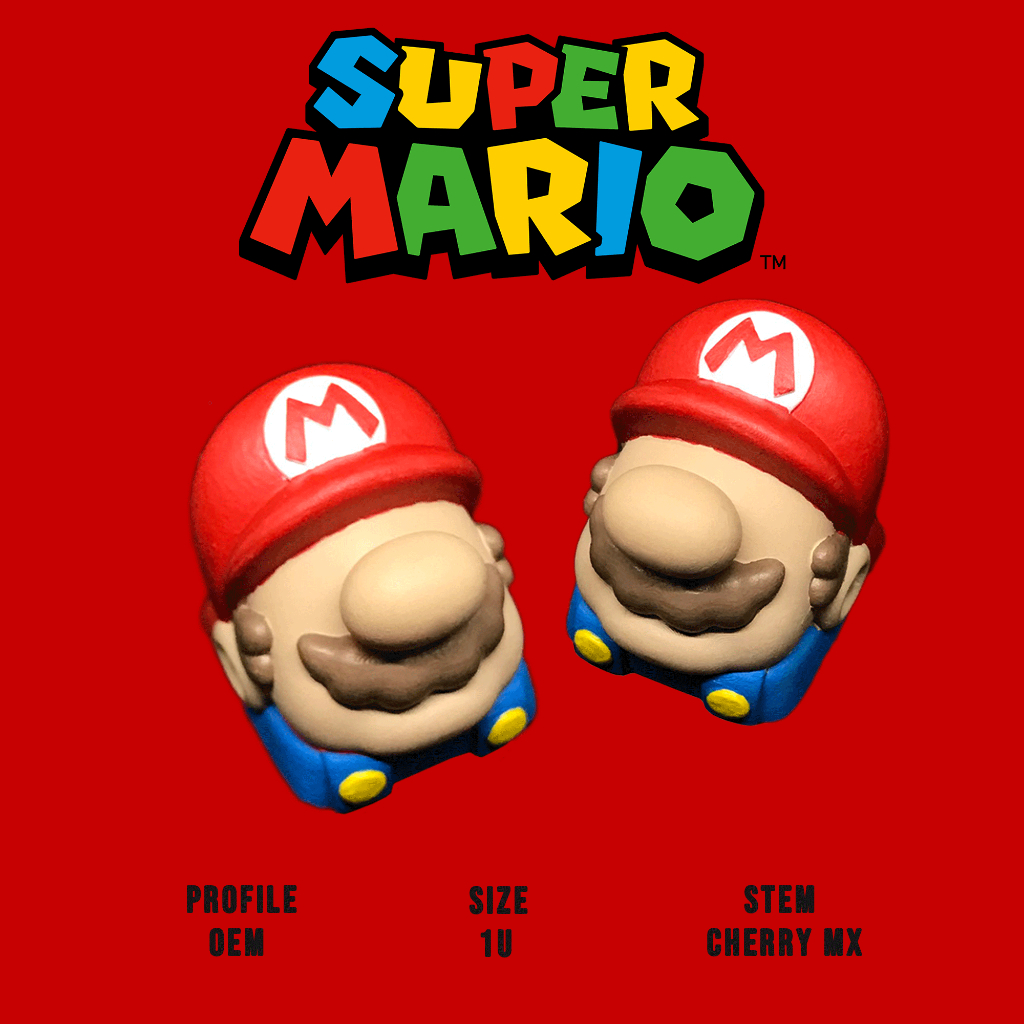 Jual Super Mario Bros Artisan Keycap For Cherry MX Switch Gateron ...