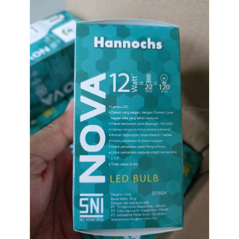 Jual Lampu Led Hanok Hanoc Hannoks Hannochs 12 watt NOVA putuh | Shopee ...