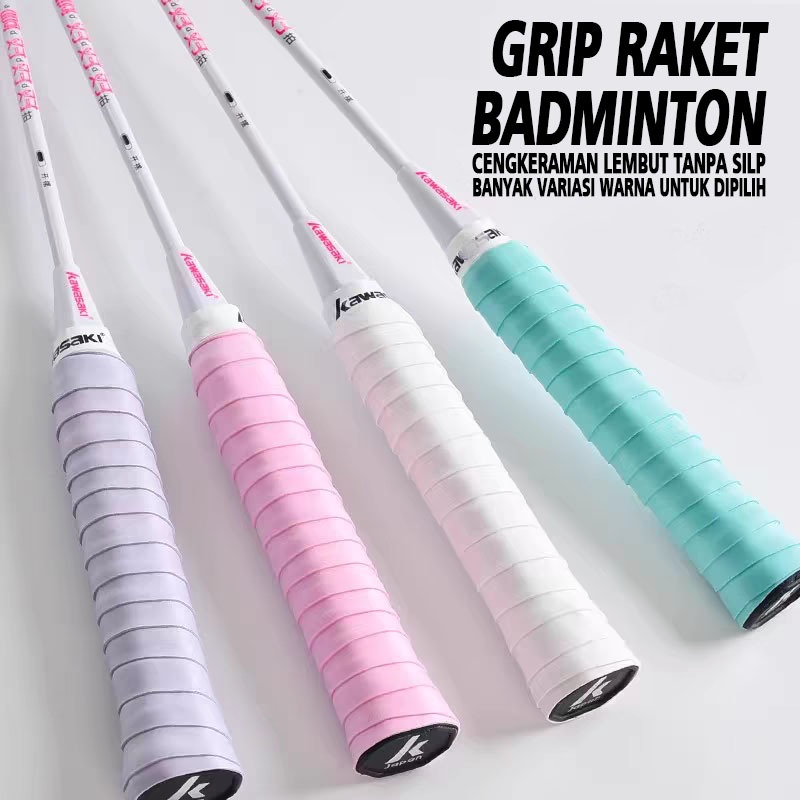 Jual Grip Raket Badminton Karet - Grip Bulutangkis Anti Slip Milky ...