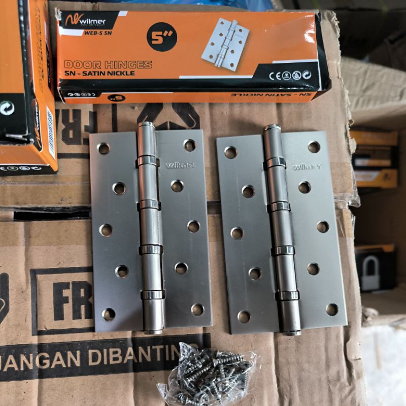 Jual Engsel Pintu 5 inch SN / Engsel WILMER 5" SN / Engsel Bearing 5 ...