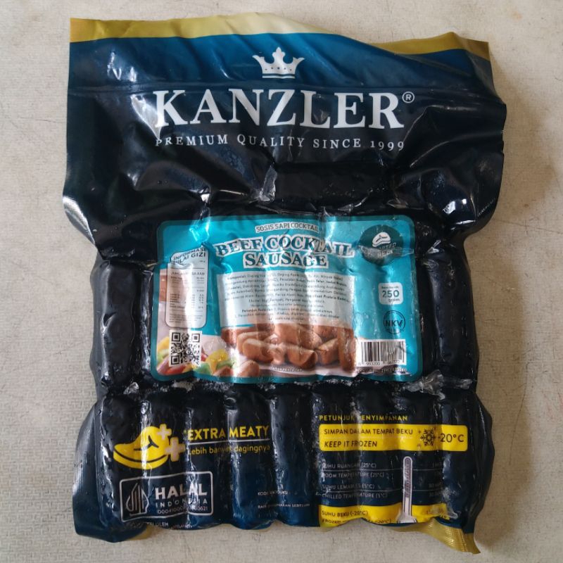 Jual Kanzler Sosisi Beef Cocktail Sausage 500g | Shopee Indonesia