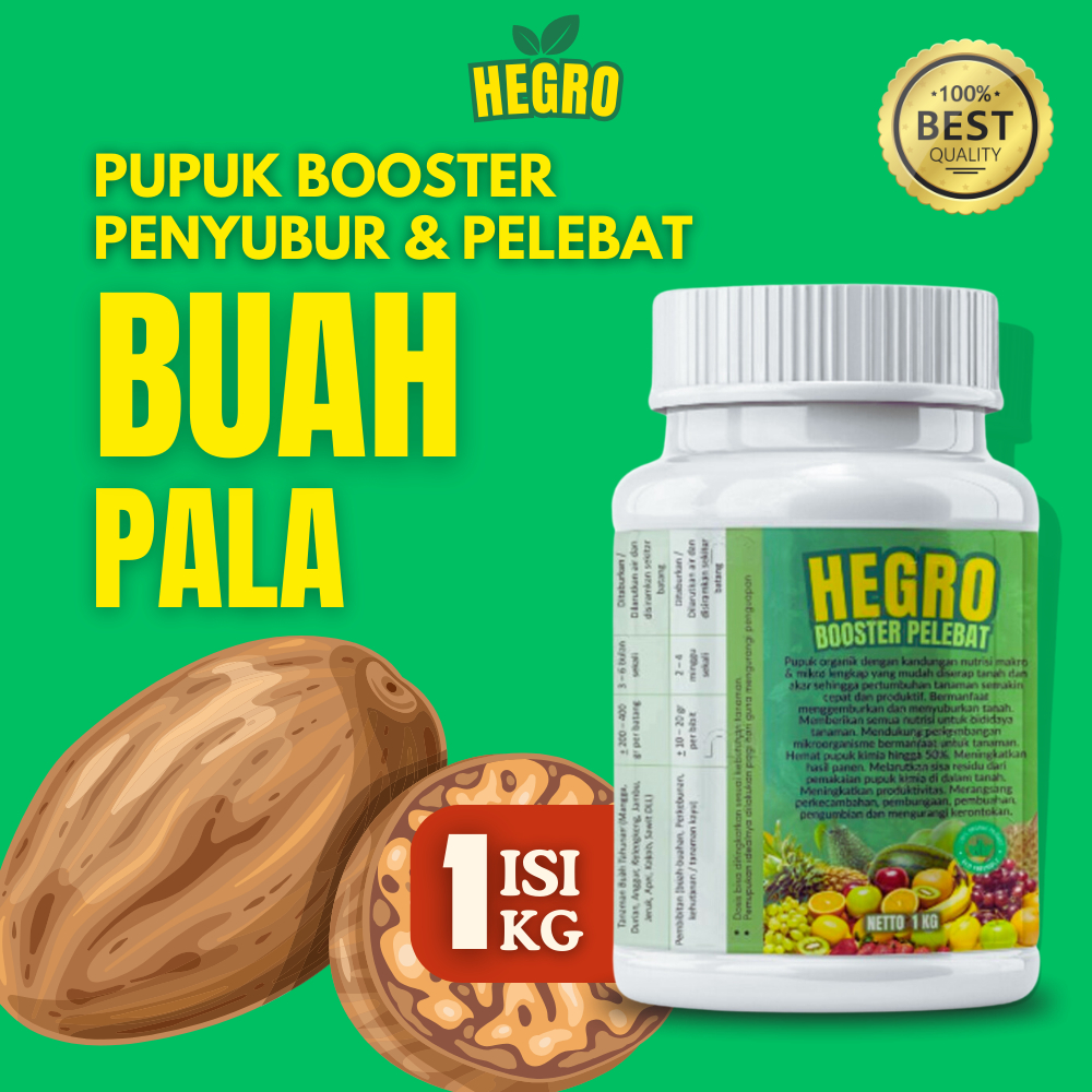 Jual Pupuk Boster Pelebat Tanaman Pala Penyubur Perangsang Akar Daun ...